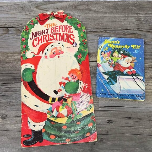 Holiday | Vintage The Night Before Christmas And Santas Runaway Elf ...